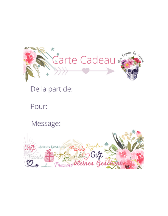 Carte Cadeaux 100€